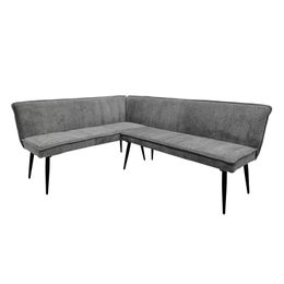 HTI-Living Eckbank 154 x 195 cm Mesilla Blaugrau kurzer Schenkel links