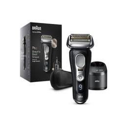 Braun Series 9 Pro 9460cc Elektrorasierer f&uuml;r Herren, 4+1 Scherkopf mit ProLift Trimmer, 5-in-1 Reinigungsstation, 60 Min. Akkulaufzeit, Wet&Dry