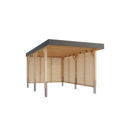 Karibu Carport Einzel- oder Doppelausf&uuml;hrung mit und ohne Seitenwand