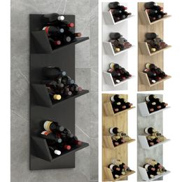 Vcm Holzregal h&auml;ngend platzsparendes Regal Ma&szlig;e: 106 x B. 33 x T. 26 cm Elegantes Regal h&auml;ngend Aufbewahrungsregal B&uuml;cherregal Wandboard Wein - Vinosi