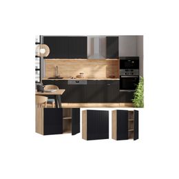 VICCO H&auml;ngeschrank Fame-Line Eiche Schwarz gestreift 60 cm