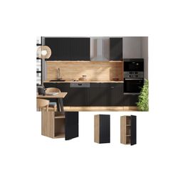 VICCO H&auml;ngeschrank Fame-Line Eiche Schwarz gestreift 30 cm