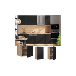 VICCO H&auml;ngeschrank Fame-Line Eiche Schwarz gestreift 40 cm
