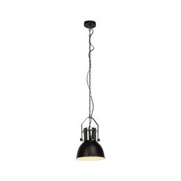 Brilliant Lampe Salford Pendelleuchte 23cm schwarz/chrom 1x A60, E27, 60W, geeignet f&uuml;r Normallampen (nicht enthalten) Kette ist k&uuml;rzbar