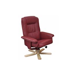 MCW Relaxsessel Fernsehsessel Sessel ohne Hocker H56 Kunstleder MVG-zertifiziert ~ bordeaux