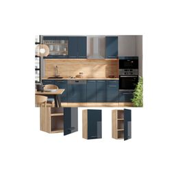 VICCO H&auml;ngeschrank Fame-Line Eiche Dunkelblau Hochglanz 40 cm