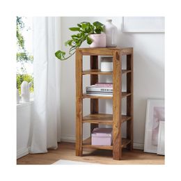 FineBuy Standregal 44x105x44 cm Sheesham B&uuml;cherregal Holz Regal Braun Massiv