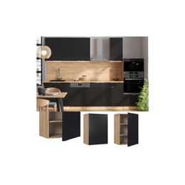 VICCO H&auml;ngeschrank Fame-Line Eiche Schwarz gestreift 50 cm