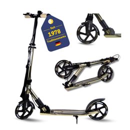BEST Sporting Scooter 205er Rolle mit Tragegriff, schwarz/gold