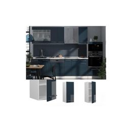 VICCO H&auml;ngeschrank Fame-Line Wei&szlig; Dunkelblau Hochglanz 30 cm