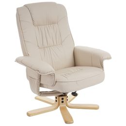 MCW Relaxsessel Fernsehsessel Sessel ohne Hocker H56 Kunstleder MVG-zertifiziert ~ creme