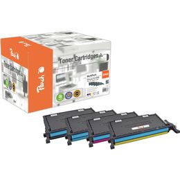 Peach S660 4 Toner XL (bk, c/m/y) ersetzt Samsung CLP-660 f&uuml;r z.B. Samsung CLP -607 N, Samsung CLP -610 ND, Samsung CLP -610, Samsung CLP -660 (wiederaufbereitet)
