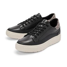 Tchibo Leder-Sneaker - Schwarz - Gr.: 37