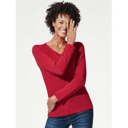 Walbusch Baumwoll-Basic-Shirt Langarm