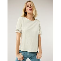 Walbusch Baumwollshirt Dekospitze