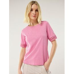Walbusch Baumwollshirt Dekospitze