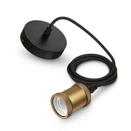 Philips Schnurpendel 'Vintage Cord' E27 gold 2 m