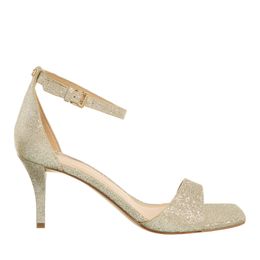 Michael Kors Sandaletten mit Absatz - Jaida Heeled Sandal - Gr. 39 (EU) - in Gold - f&uuml;r Damen