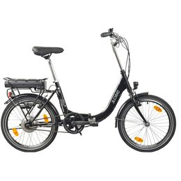 E-Bike Llobe "Elektro Faltrad 20" Pure schwarz" Gr. 43, schwarz, E-Bikes, 43cm, 20 Zoll (50,80cm)