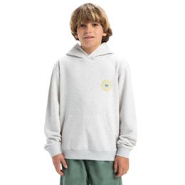 Hoodie Quiksilver "Graphic", Kinder, Gr. 10, weiß (weiß marble heather), [Hauptstoff] 55% Baumwolle, 45% Polyester, Sweatshirts