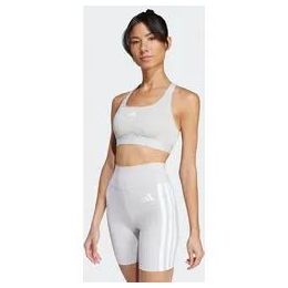 Sport-BH Adidas PERFORMANCE "PWRCT BRA", Damen, Gr. S, N-Gr, wonder aluminium, weiß, Obermaterial: 89% Polyester, 11% Elasthan, sportlich, BHs