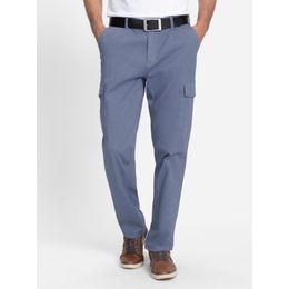 Cargohose Catamaran, Herren, Gr. 25, Unterbauchgrößen, blau (taubenblau), 97% Baumwolle, 3% Elasthan, unifarben, lang, Hosen