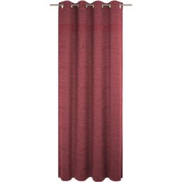 Vorhang WIRTH "Wiessee" Gr. 1, rosa, B:150cm H:145cm, Jacquard, Baumwolle, Leinen, Modal, Gardinen