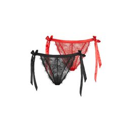 Lscn By Lascana Panty female Red, Black size 32/34