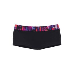 Lascana Hotpants Damen Gr&ouml;&szlig;e XL dunkellila / schwarz