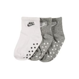 Nike Sportswear Socken 'Core Futura' M&auml;dchen Gr&ouml;&szlig;e 16/18.5 graumeliert / schwarz