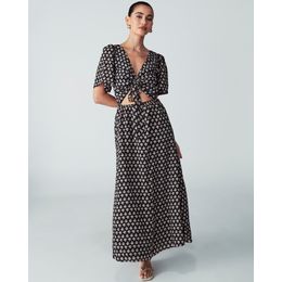 St Mrlo Kleid 'Bobbie' Damen Gr&ouml;&szlig;e 38 hellbeige / schwarz Sommerkleid