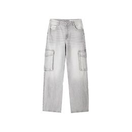Bershka Cargojeans Damen Gr&ouml;&szlig;e 32/34 hellgrau