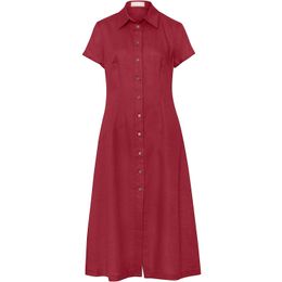 Brigitte von Sch&ouml;nfels Brigitte von Sch&ouml;nfels Kurzarm-Leinenkleid Himbeer (Gr&ouml;&szlig;e: 34)
