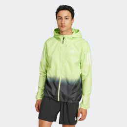 Laufjacke adidas Performance "OTR B CB JKT M", Herren, Gr. L, grün (pulse lime), Obermaterial: 100% Polyester, sportlich, Jacken