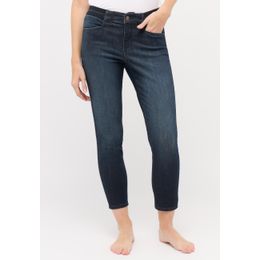 7/8-Jeans Angels "ORNELLA SPORTY", Damen, Gr. 36, N-Gr, rinse night blau used, Obermaterial: 88% Baumwolle, 10% Polyester, 2% Elasthan, casual, slim fit 7/8-Länge, Jeans