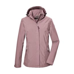 Outdoorjacke Killtec "KOS 26 WMN JCKT", Damen, Gr. 42, rosa (rauchrosa), Oberstoff: 100% Polyester, Futter: 100% Polyester (recycelt), sportlich, Jacken