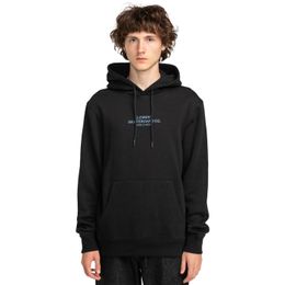 Hoodie Element "Skateboard Co", Herren, Gr. M, flint schwarz, [Hauptstoff] 40% Polyester, 30% Baumwolle, 30% Baumwolle, Sweatshirts