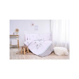 Lorelli Babybettw&auml;sche Set Smile 6-teilig Decke 140x95 Kissen 43x35 Bett 120x60 wei&szlig;