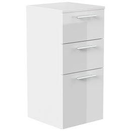 Posseik Midischrank 75 cm weiss hochglanz