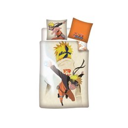 Naruto Kinderbettw&auml;sche aus Baumwolle &ndash; 140x200 cm Bettbezug & 65x65 cm Kissenbezug