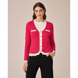 Alfredo Pauly Cardigan mit Wellenkanten