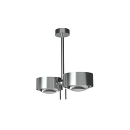Top Light Puk Maxx Side Twin Ceiling 10 LED Linse/Glas Chrom matt