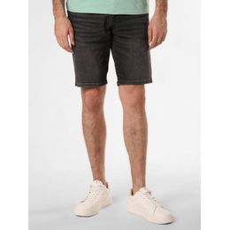 BOSS Orange Jeansshorts Herren Baumwolle, anthrazit