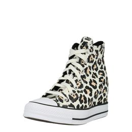 Converse CHUCK TAYLOR ALL STAR WEDGE PLATFORM LEOPARD Damen Gr&ouml;&szlig;e 37 khaki / schwarz / wei&szlig;
