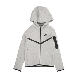 Nike Sportswear Zip-Up Hoodie 'TCH FLC' boy Grey size XL