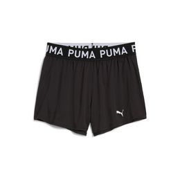 Puma Sportshorts 'Strong 3' Damen Gr&ouml;&szlig;e XXXL hellgrau / schwarz