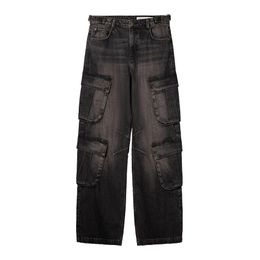 Bershka Jeans Damen Größe 27/28 black denim