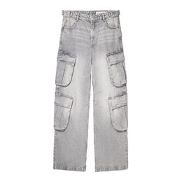 Bershka Cargojeans Damen Gr&ouml;&szlig;e 25/26 grey denim