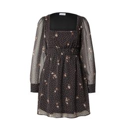 Miss Selfridge Kleid Damen Gr&ouml;&szlig;e 36 creme / braun / schwarz Winterkleid