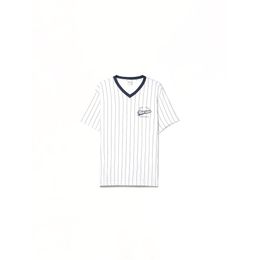 Bershka T-Shirt Herren Gr&ouml;&szlig;e S navy / schwarz / wei&szlig;